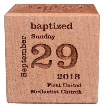 Personalized Baptism Block - Typeface - Craft-E-Family