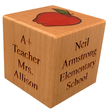 Personalized Teacher Block - Craft-E-Family