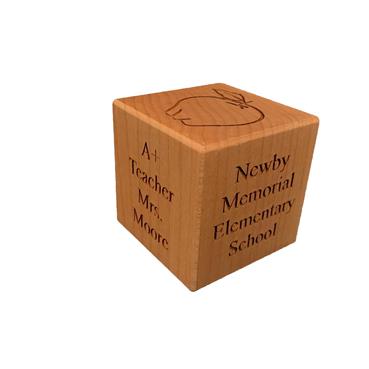 Personalized Teacher Block - Craft-E-Family