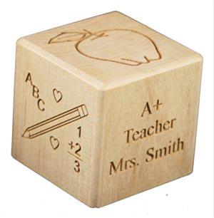 Personalized Teacher Block - Craft-E-Family
